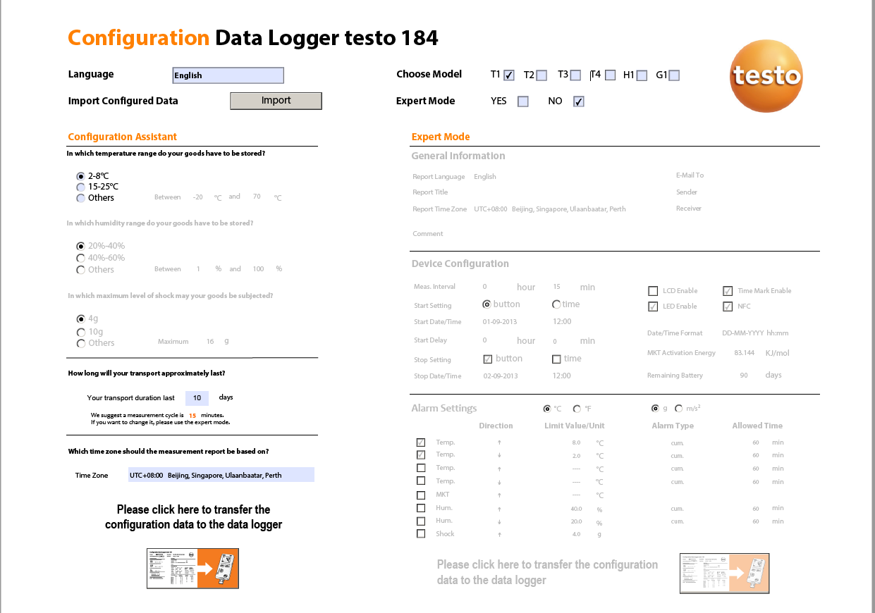 Testo 184 USB Data Logger Step How To Configure Testo 184 USB Data Logger Step How To Configure