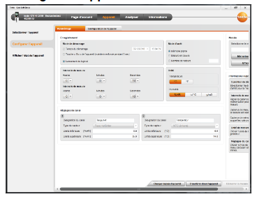 Enregistreurs - ComSoft Basic - Configurer l'appareil en detail – Help FR